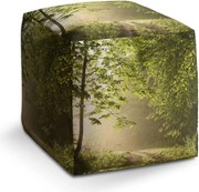 Sablio Taburet Cube Lesní cesta - 50x50x50 cm