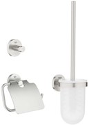 Grohe Essentials - Sada doplňků pro toaletu 3 v 1, supersteel 40407DC1