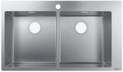 Hansgrohe - Vestavný dřez S711-F765, nerezová ocel 43303800