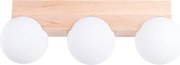 Sollux Lighting Stropní svítidlo BULBO 3 přírodní dřevo