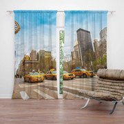 Sablio Závěs Žluté taxiky 2: 2ks 140x250cm