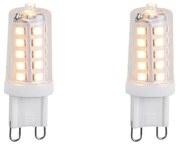 Sada 2 stmívatelných LED žárovek G9 3,2 W 250 lm 2200 K