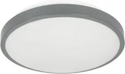 Stropní svítidlo ORNO SELENE CL/2XE27-10MV/G, 2xE27 senzor pohybu, max. 2x60W IP54, průměr 30,5cm, šedá