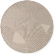 Ted Baker, Kusový koberec Ted Baker Kensington 106400 Beige kruh, 160x160, béžová, kancelář