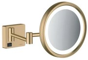 Hansgrohe AddStoris kosmetické zrcátko sklopné kartáčovaný bronz 41790140