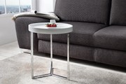 Moderní odkládací stolek s odnímatelným podnosem Modular bílý 40cm