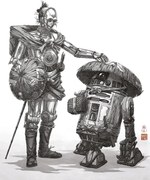 Komar Plakát Star Wars Vision Samurai Droids 50 x 70 cm