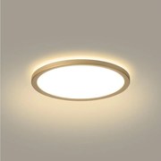 Brilagi - LED Koupelnové svítidlo ULTRA SLIM LED/12W/230V pr. 22,5 cm zlatá IP54