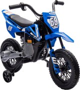 Dětská elektrická motorka AIYAPLAY, 12V dětský bicykl s hudbou, dětské vozidlo s odnímatelnými stabilizátory, 2,4-5 km/h, pro děti od 3 do 6 let, max.