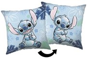 Fleecový dětský polštářek 40x40 cm Lilo and Stitch "Blue" – Jerry Fabrics