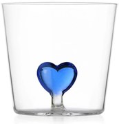 Ichendorf Milano designové sklenice na vodu Cuore Blue Heart