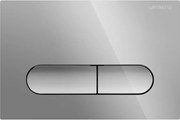 UPTrend Ovládací tlačítko pro WC podomítkové moduly YOSEMITE SHINY CHROME UP004‑C18, chrom lesk