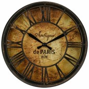 Nástěnné hodiny Antigue Paris, černá