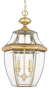 Elstead Velká závěsná lampa Quoizel NEWBURY8-L-PB