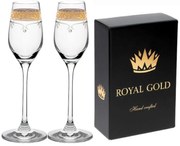 SWAROVSKI ROYAL GOLD SKLENICE NA LIKÉR 95ML SADA 2KS