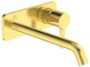 Ideal Standard Joy - Umyvadlová baterie pod omítku, výtok 22 cm, Brushed Gold A7381A2