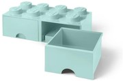 Úložný box lego úložný box 8 s šuplíky - aqua