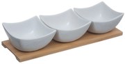 Porcelánová servírovací miska Trio 30x10x6 cm sada 3ks