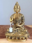 Žehnající Buddha na lotosovém květu, 18 cm