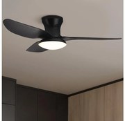 Brilagi - LED Stmívatelný stropní ventilátor LED/30W/230V 3000-6500K černá + DO