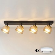 Brilagi - LED Bodové svítidlo AURA LUX 4xGX53/30W/230V černá/zlatá