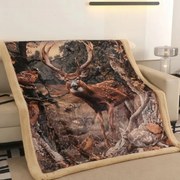 Beránková deka LES 150 x 200 cm