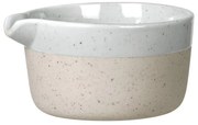 Světle šedá/béžová keramická konvička na mléko 150 ml Sablo – Blomus