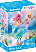 Set figurek a příslušenství playmobil 71504 mořské děti s medúzami