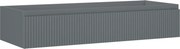 Mexen Rivel, koupelnová skříňka 120 cm, 1 zásuvka, drážkovaná, grafitová matná, 91A20-12023-1-BF66