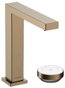 Hansgrohe Tecturis E - Umyvadlová baterie s výpustí, 2-otvorová instalace, CoolStart, EcoSmart+, kartáčovaný bronz 73053140