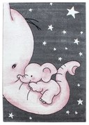 Růžovo-šedý dětský koberec 120x170 cm Kids – Ayyildiz Carpets