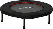 SPORTNOW 102 cm Skládací Fitness Trampolína s Ocelovým Rámem a Protiskluzovými Nohami, Podporuje Hmotnost 100 kg pro Trénink Nohou a Těla Doma, v Kanc