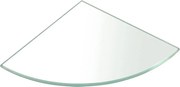 Sapho Sapho, Police rohová, čtvrtkruhová 200x200x8mm, čiré sklo, 23487