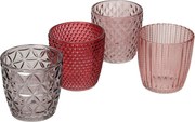 Sada svícnů Altare 4 ks pink