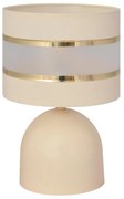 Stolní lampa HELEN 1xE27/15W/230V krémová/zlatá