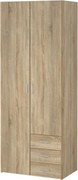 Šatní skříň Sid 77,6 x 49,5 x 200,4 cm, dub sonoma