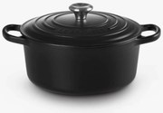 Le Creuset Signature - Pekáč kruhový s poklicí, objem 3,3 l, noir mat 21177220000430