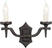 Elstead Rectory RY2B-BLACK kované nástěnné svítidlo 2xE14 černé