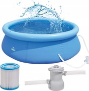 Bazén Quick-up Crivit 240 x 63 cm nafukovací modrá filtrační pumpa