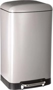 Odpadkový koš, kov, taupe, 30 L
