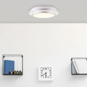 Brilliant HK18381S21 Stropní LED svítidlo LUCIANO stříbrné, průměr 28cm
