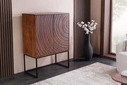 Designová vysoká komoda Waseemah 120 cm hnědé mango