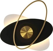 Toolight Toolight, LED nástěnné svítidlo 8W APP1432-CW, černá-zlatá-bílá, OSW-03500