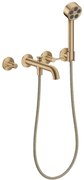 Axor One - Vanová baterie pod omítku, 3-otvorová instalace, kartáčovaný bronz 48444140