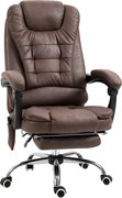 Kancelářská židle Vinsetto s masážní funkcí, ergonomická kancelářská židle s funkcí polohování a vyhřívání, výškově nastavitelná počítačová židle s p…
