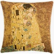 Gobelínový povlak na polštář  - Le Baiser by Gustav Klimt