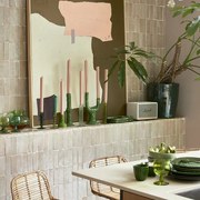 Set 4ks zelená oliv sklenice na víno na nízké noze The Emeralds - Ø 8*11cm/ 250ml