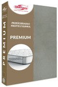FROTÉ PROSTĚRADLO PREMIUM 90X200 CM ŠEDÉ