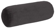 SCANquilt polštářek - válec VELVET antracitová 15 x 40 cm