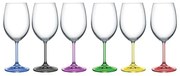 BOHEMIA RAINBOW SKLENICE NA VÍNO 350 ML SADA 6 KS
